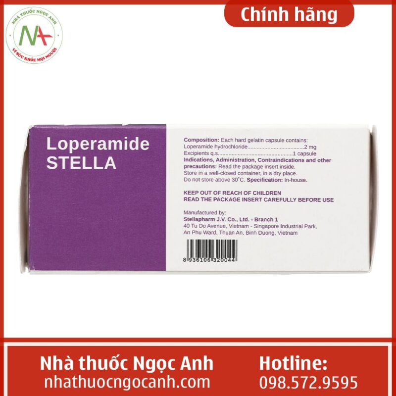 Loperamide STELLA là thuốc gì? Cách dùng? Liều dùng? Mua ở đâu? Giá bao ...