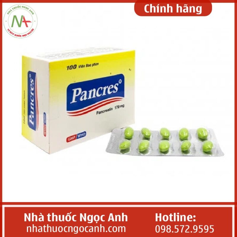 Thuốc Pancres có tác dụng gì, giá bao nhiêu, mua ở đâu?