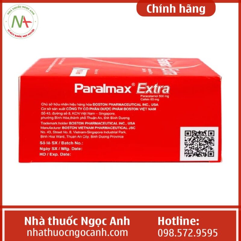 Thuốc Paralmax Extra là thuốc gì, có giảm đau không, có tốt không?