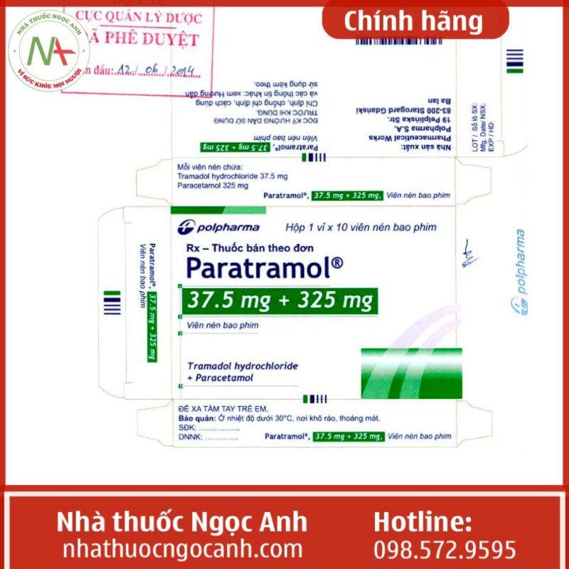 Thuốc Paratramol là thuốc gì, mua ở đâu, giá bao nhiêu, tác dụng gì