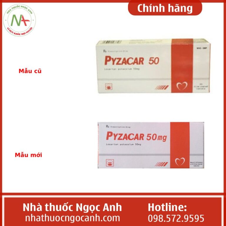 Thuốc Pyzacar 50mg là thuốc gì, giá bao nhiêu, mua ở đâu?