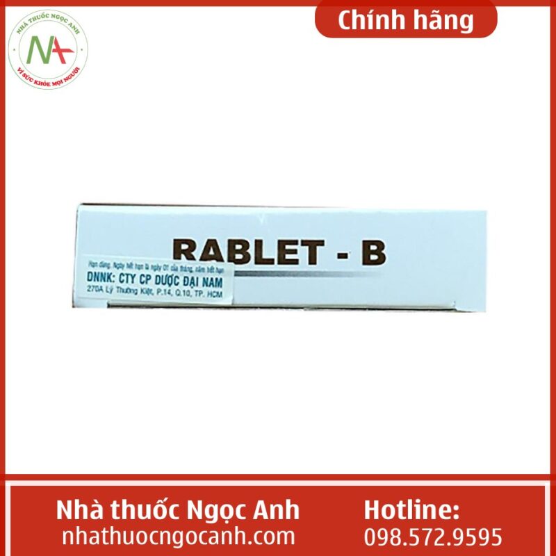 Thuốc Rablet-B 20mg rabeprazole trị bệnh gì, giá bao nhiêu? Mua ở đâu?