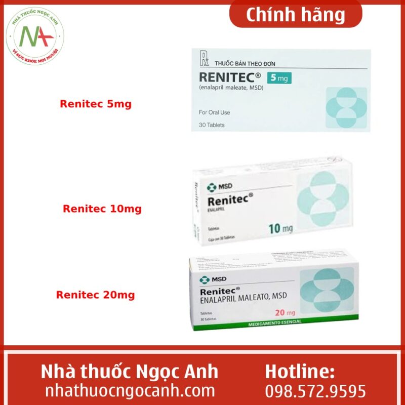 Thuốc Renitec 5mg MSD có tác dụng gì, mua ở đâu, giá bao nhiêu?