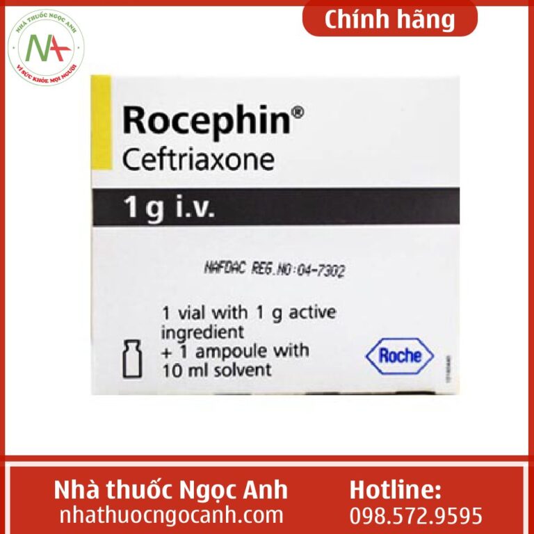 Thuốc Rocephin 1g I.V. là thuốc gì, mua ở đâu, giá bao nhiêu?