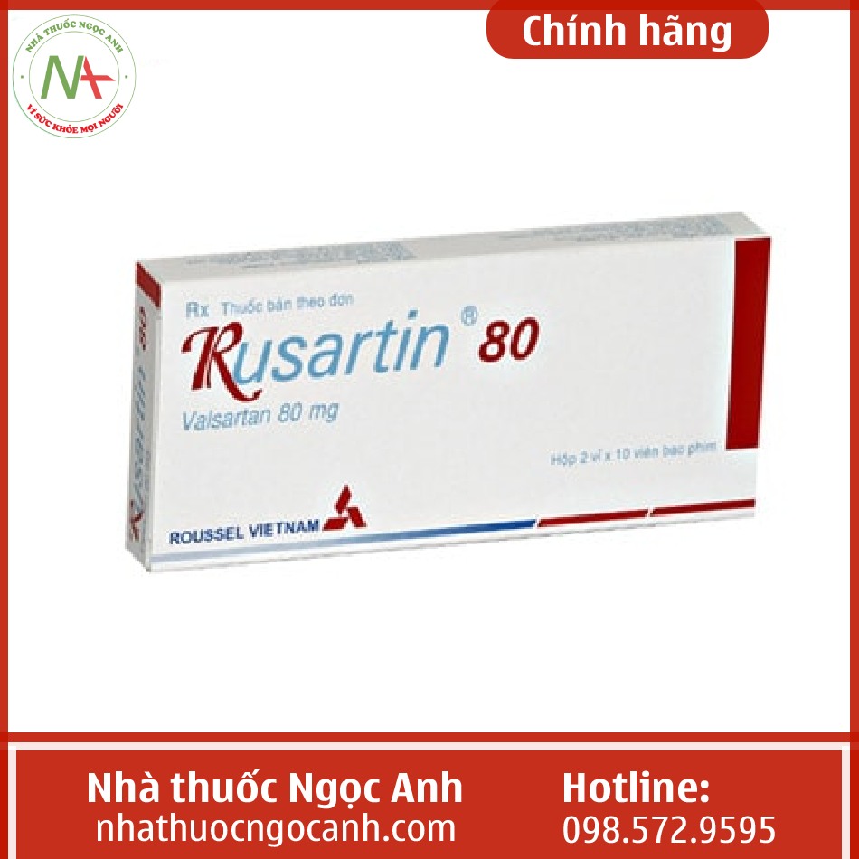 Thuốc Rusartin 80 là thuốc gì, tác dụng gì, mua ở đâu, giá bao nhiêu?