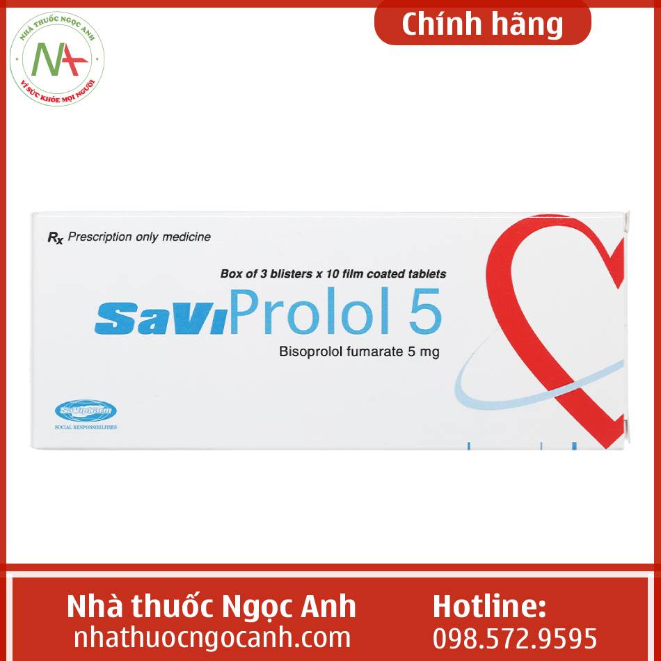 Thuốc SaVi Prolol 5 là thuốc gì, tác dụng gì, giá bao nhiêu, mua ở đâu?