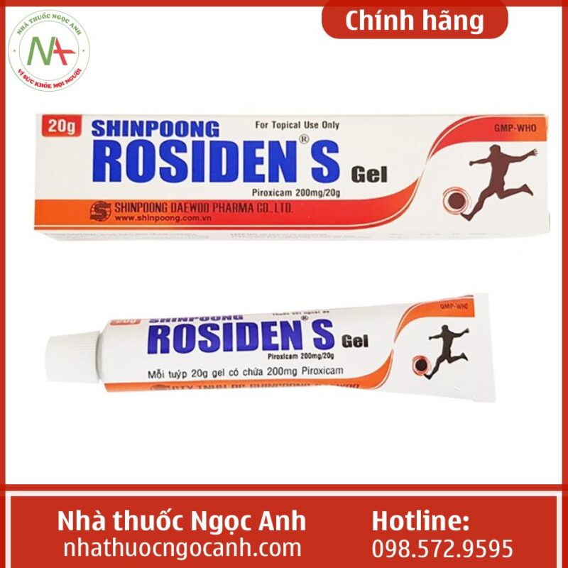 Thuốc Shinpoong Rosiden S gel giá bao nhiêu, mua ở đâu, tác dụng gì?