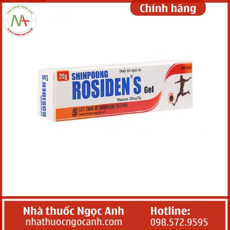 Thuốc Shinpoong Rosiden S gel giá bao nhiêu, mua ở đâu, tác dụng gì?