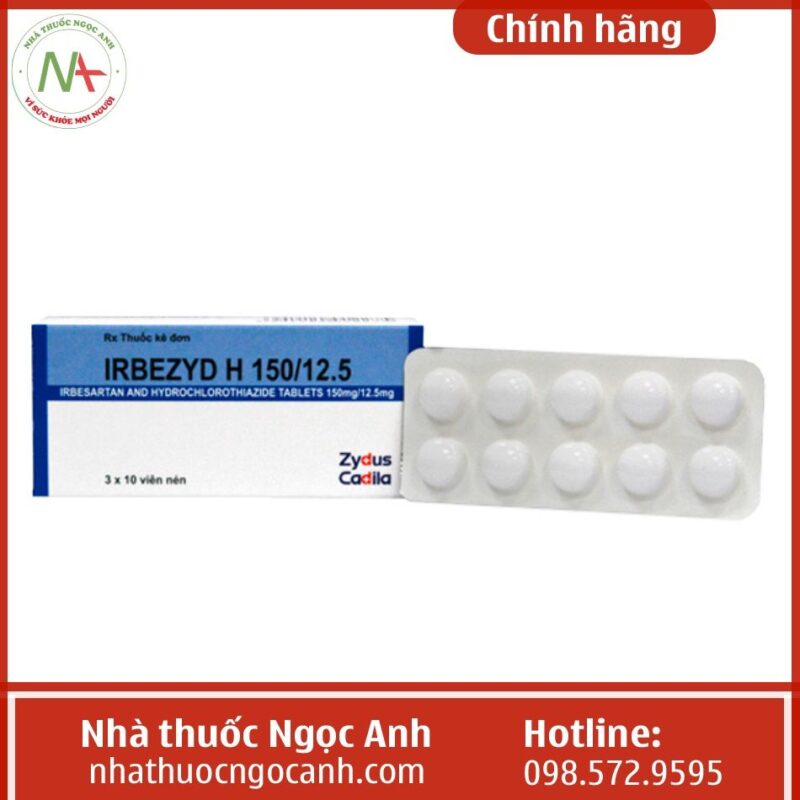 Thuốc Irbezyd H 150 mg/12,5 mg là thuốc gì? Mua ở đâu? Giá bao nhiêu?