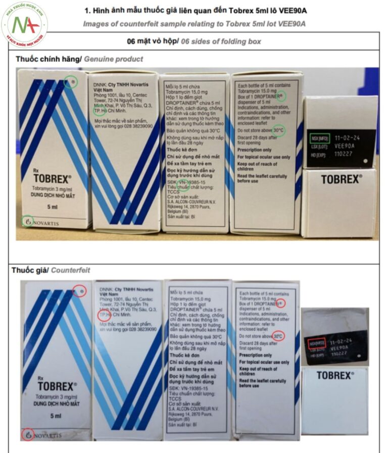 Thuốc nhỏ mắt Tobrex giá bao nhiêu tiền, dùng cho trẻ sơ sinh được không?
