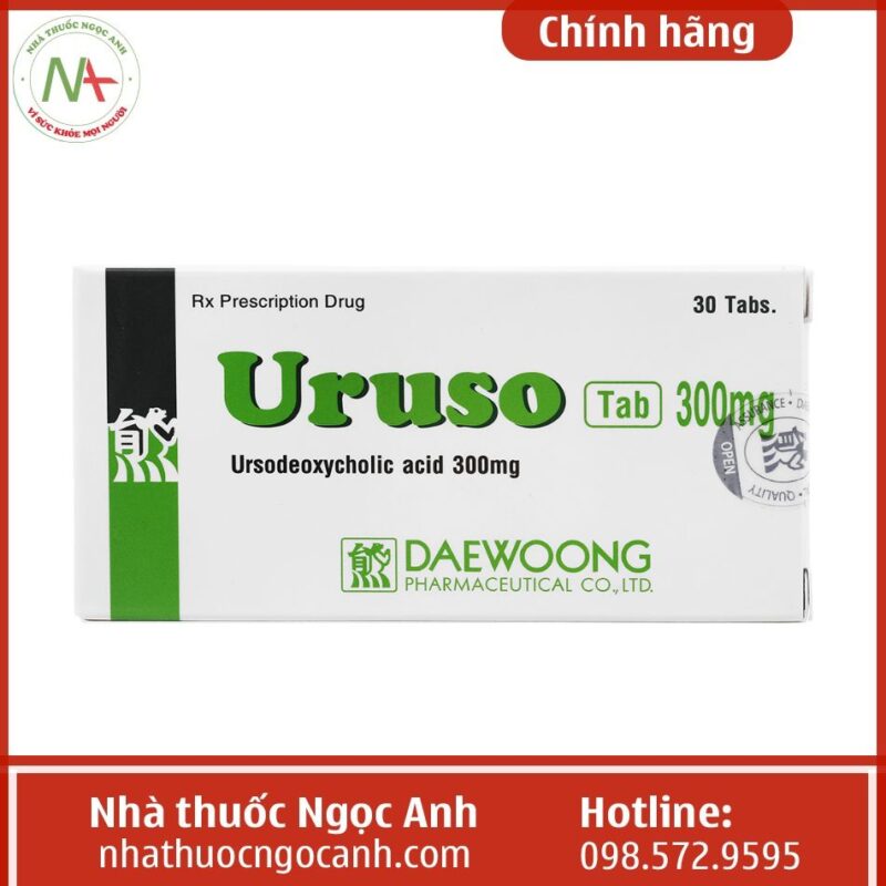 Thuốc Uruso Tab 300mg là thuốc gì? Mua ở đâu? Giá bao nhiêu?