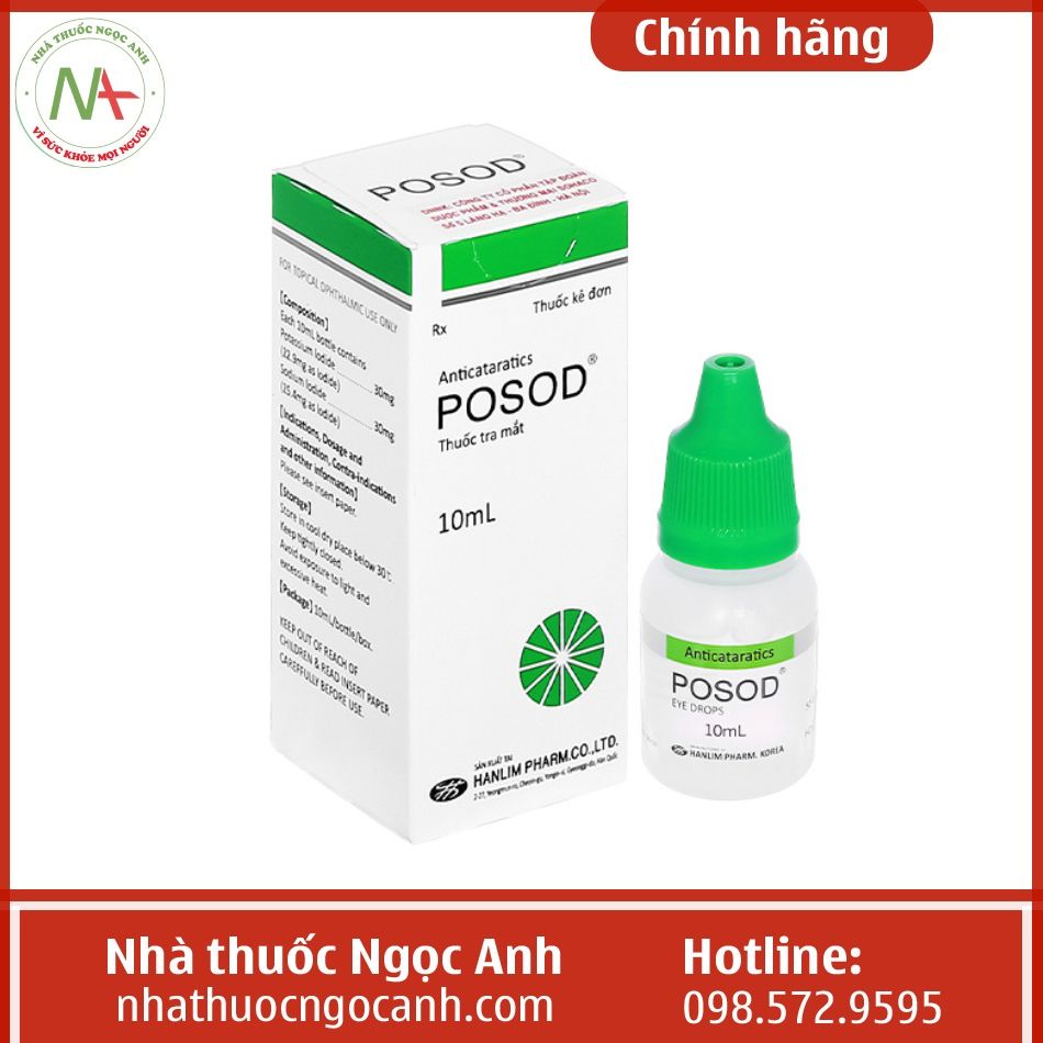 Thuốc Posod Eye Drops là thuốc gì? Mua ở đâu? Giá bao nhiêu?