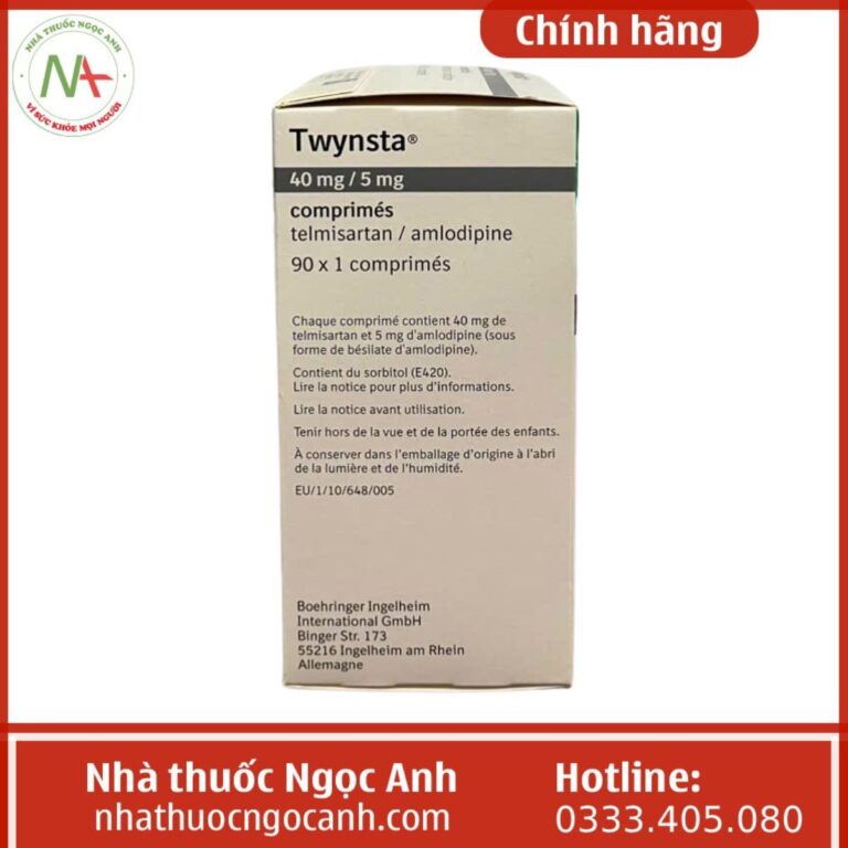 Thuốc trị cao huyết áp Twynsta 40mg/5mg giá bao nhiêu, mua ở đâu?