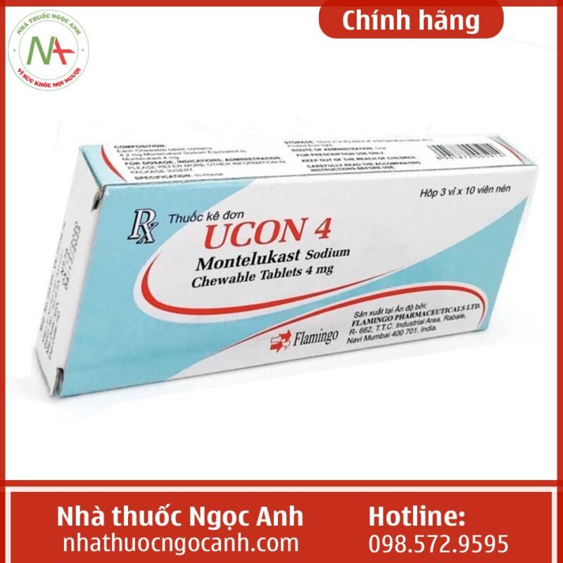 Thuốc trị hen phế quản Ucon 4 giá bao nhiêu, mua ở đâu uy tín?