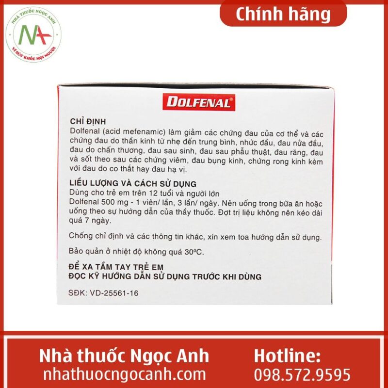 Thuốc Dolfenal là thuốc gì? Mua ở đâu? Giá bao nhiêu?