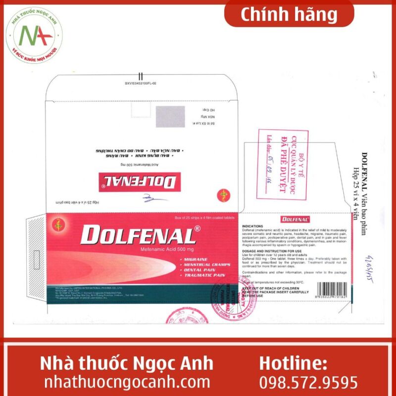 Thuốc Dolfenal là thuốc gì? Mua ở đâu? Giá bao nhiêu?