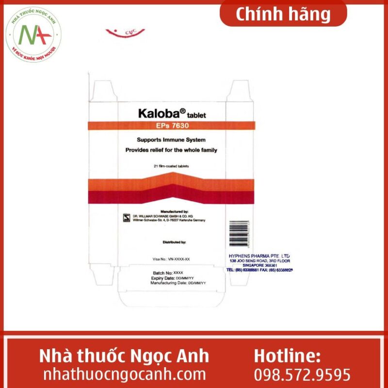 Thuốc Kaloba 20mg là thuốc gì? Mua ở đâu? Giá bao nhiêu?