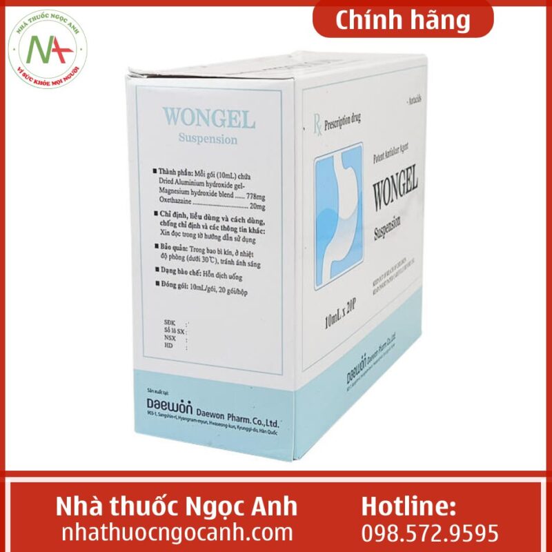 Thuốc Wongel Suspension là gì? Mua ở đâu? Giá bao nhiêu?
