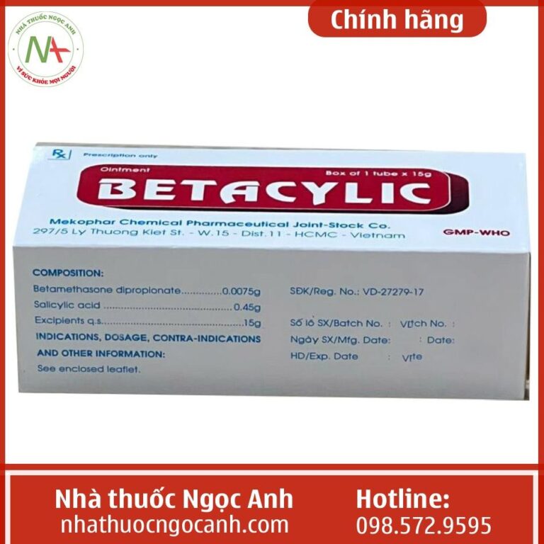 Thuốc Betacylic 15g là gì, công dụng, giá bao nhiêu, mua ở đâu