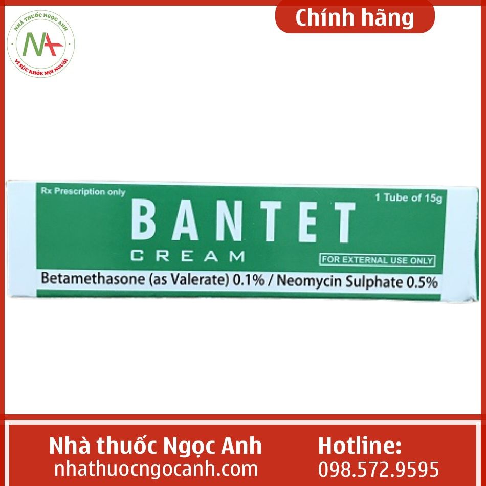 Thuốc Bantet Cream là gì, có tác dụng gì, giá bao nhiêu, mua ở đâu