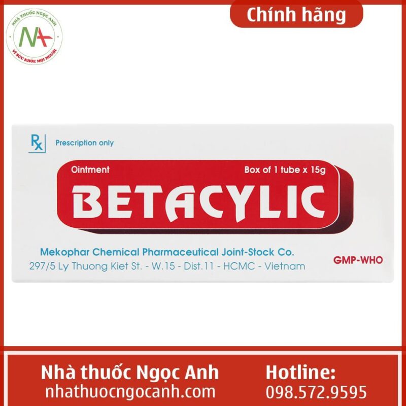 Thuốc Betacylic 15g là gì, công dụng, giá bao nhiêu, mua ở đâu