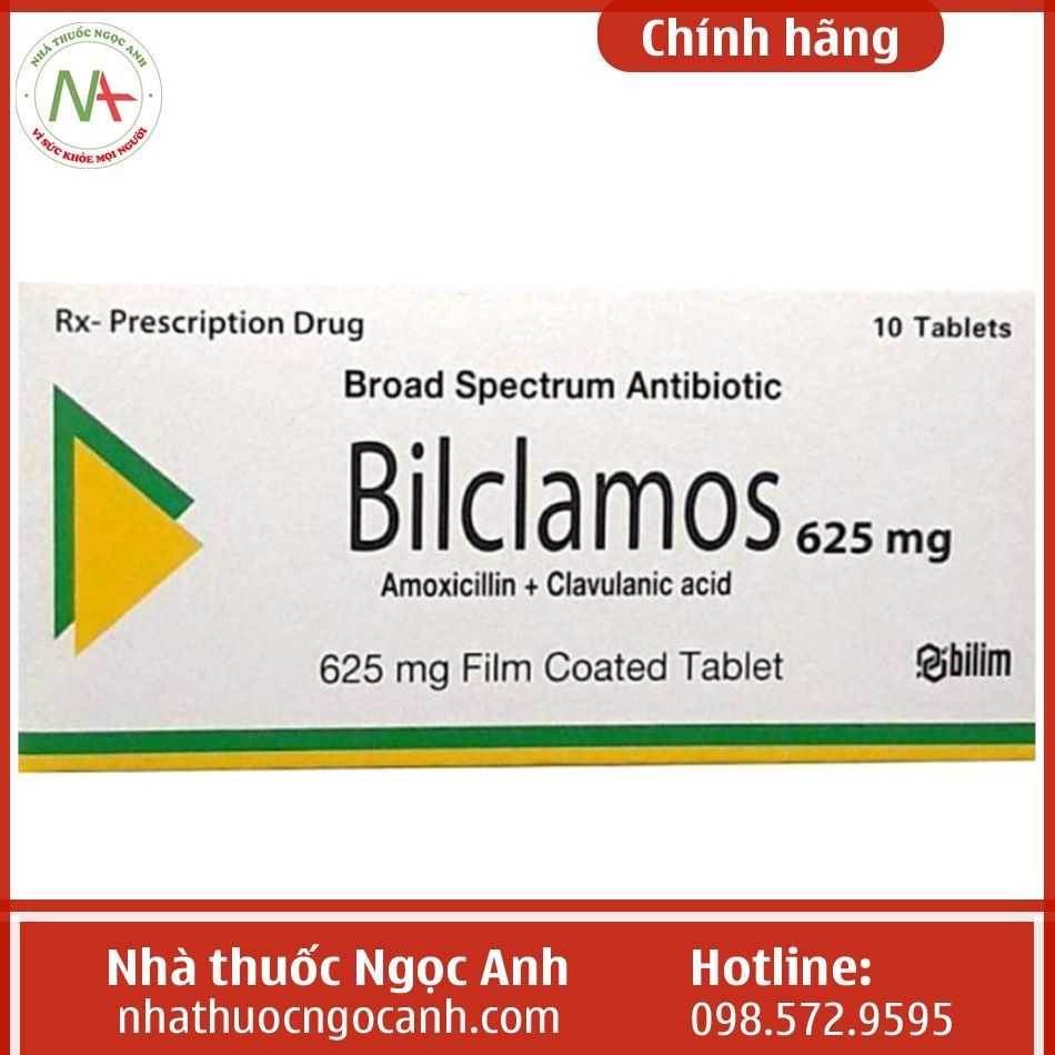 Thuốc Bilclamos 625mg là gì, tác dụng, giá bao nhiêu, mua ở đâu