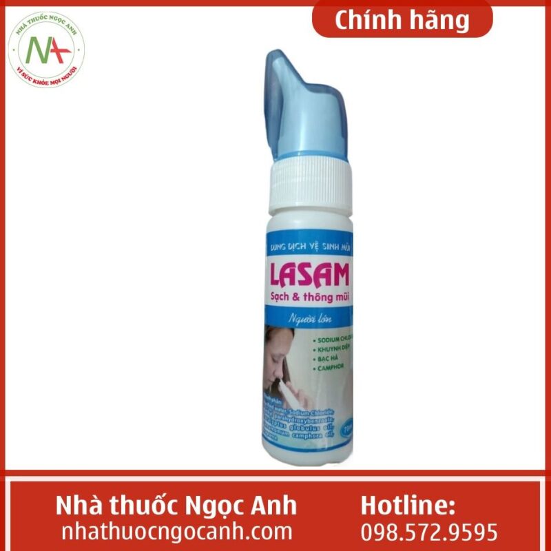 Xịt mũi Lasam 70ml có tốt không, có dùng được cho bà bầu không, giá bao ...