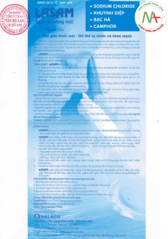 Xịt mũi Lasam 70ml có tốt không, có dùng được cho bà bầu không, giá bao ...
