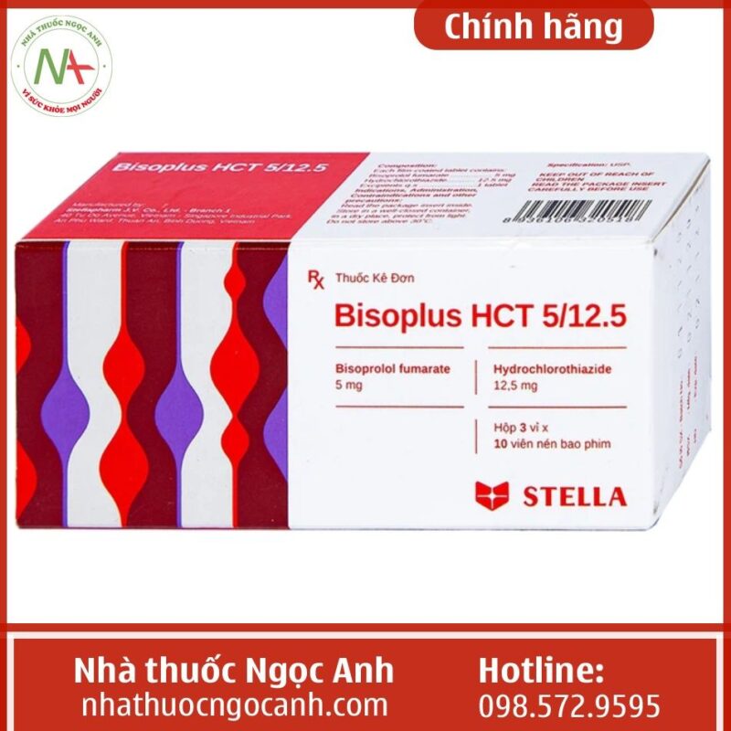 Thuốc Bisoplus HCT 5/12.5 Stella là gì, giá bao nhiêu, mua ở đâu