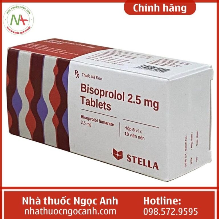 Thuốc Bisoprolol 2.5mg Tablets Stella là gì, giá bao nhiêu, mua ở đâu
