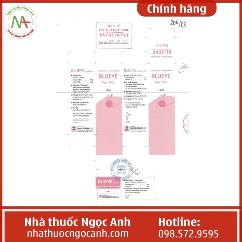 Thuốc nhỏ mắt Blueye có tốt không, giá bao nhiêu, mua ở đâu