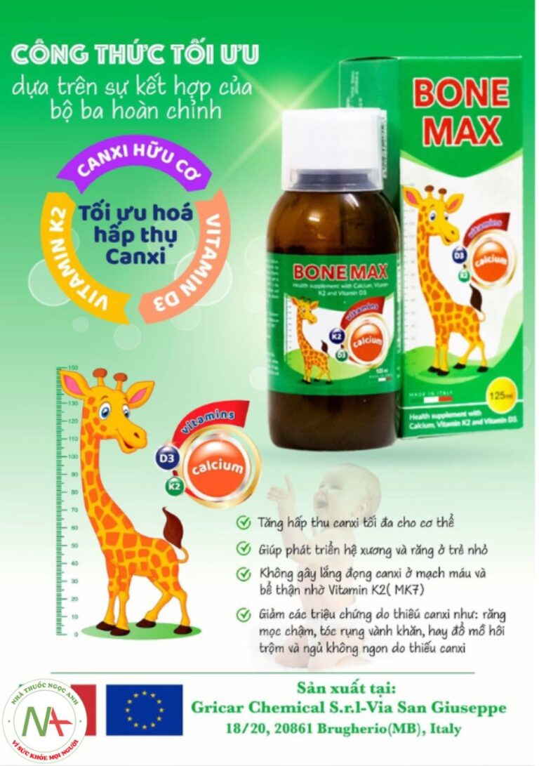 Thuốc Bone Max là gì, có tác dụng gì, giá bao nhiêu, mua ở đâu