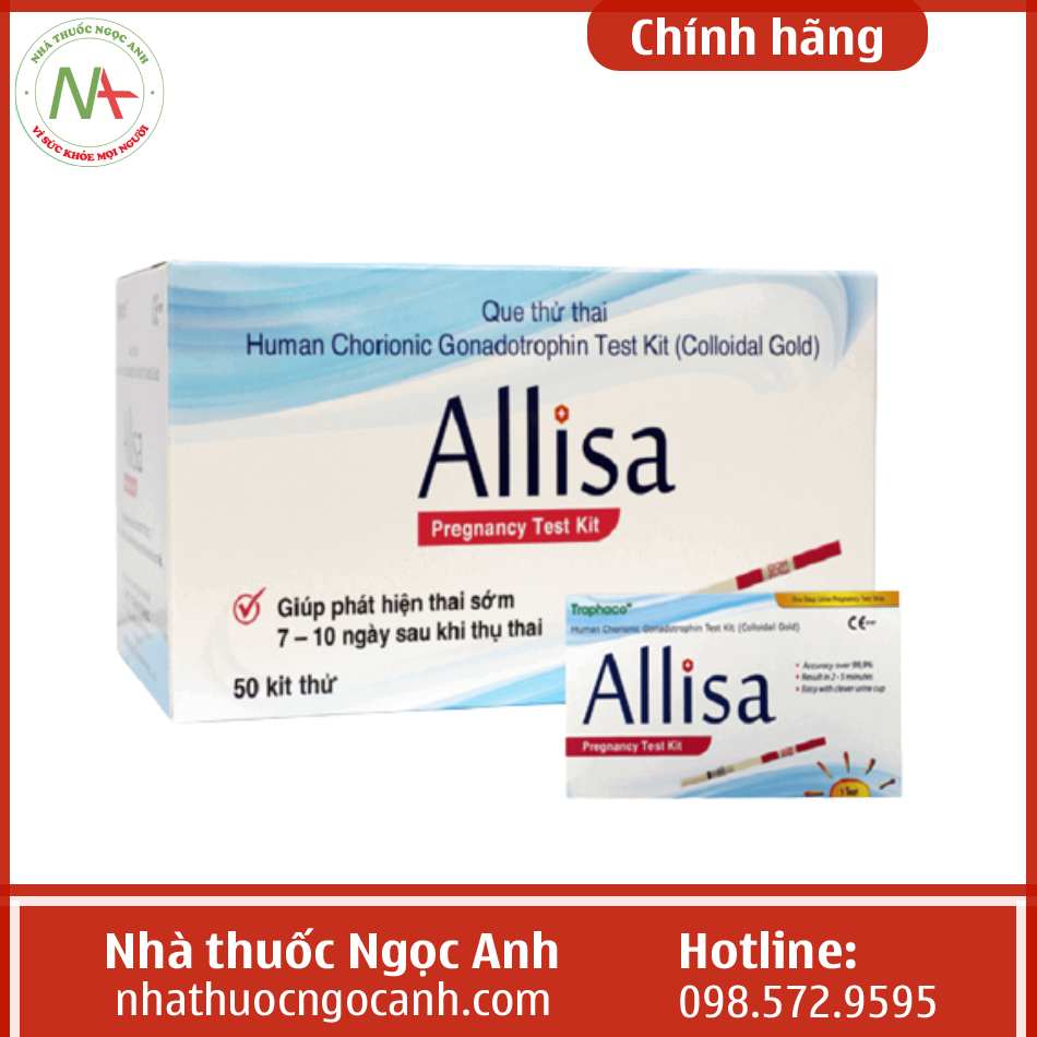 Que thử thai Allisa có chính xác không? Mua ở đâu, giá bao nhiêu?