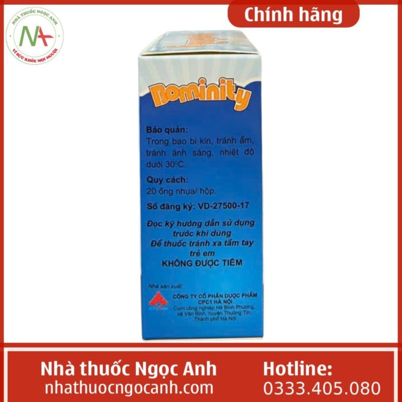 Thuốc Bominity có tác dụng gì? Giá bao nhiều? Mua ở đâu