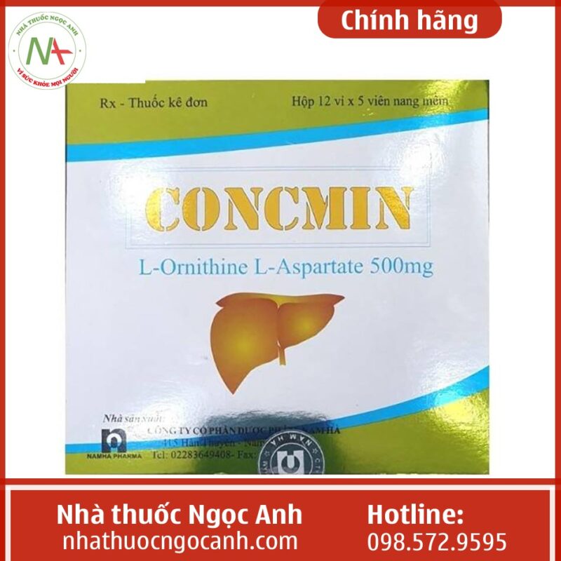 Thuốc Concmin 500mg có tác dụng gì? Mua ở đâu? Giá bao nhiêu