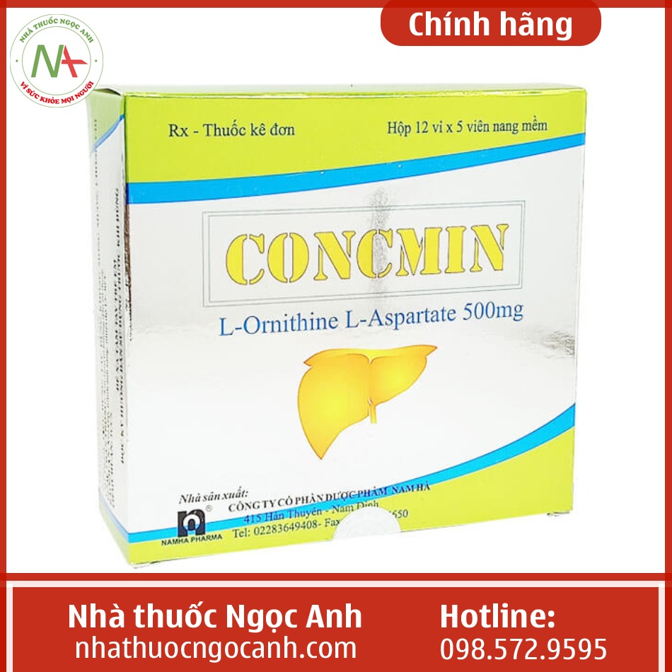 Thuốc Concmin 500mg có tác dụng gì? Mua ở đâu? Giá bao nhiêu