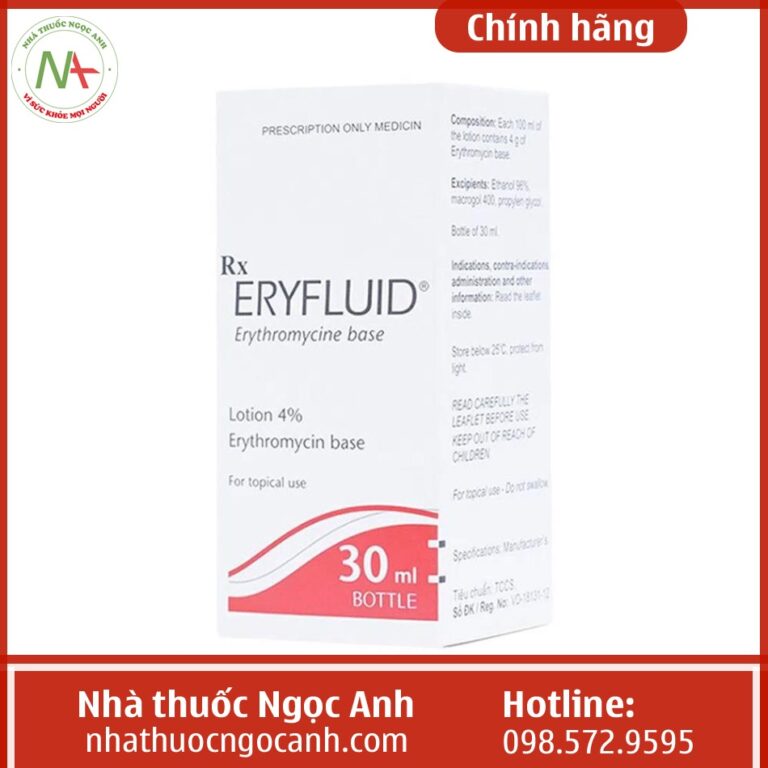 Thuốc Eryfluid 4% có tác dụng gì? Giá bao nhiêu? Mua ở đâu