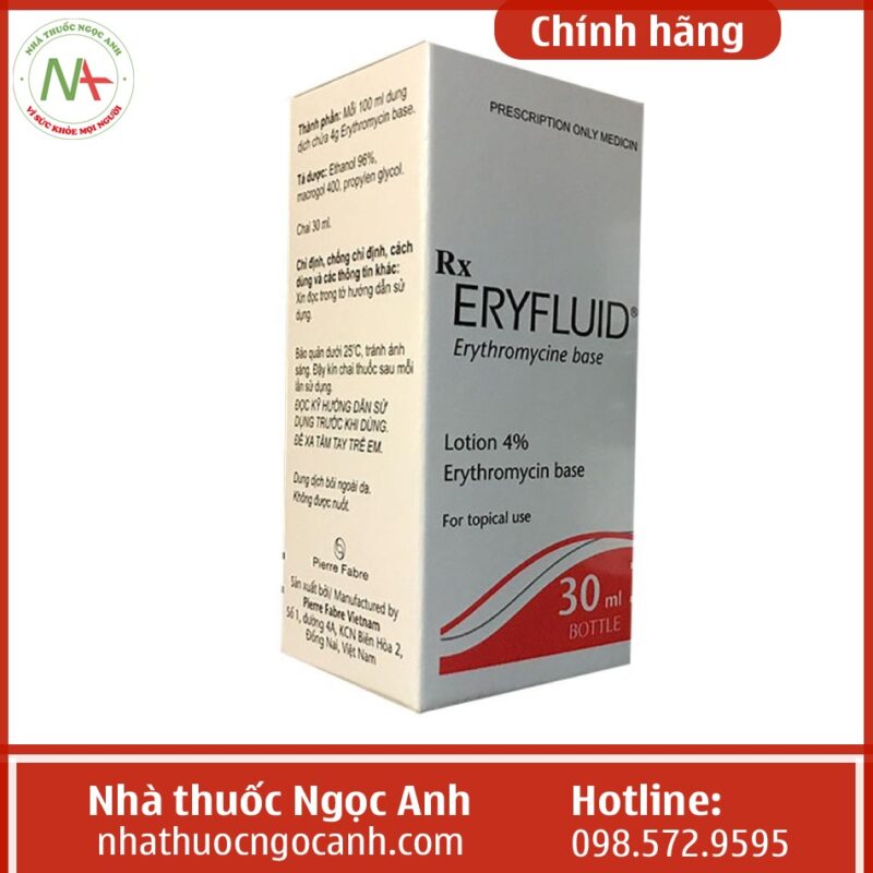 Thuốc Eryfluid 4% có tác dụng gì? Giá bao nhiêu? Mua ở đâu