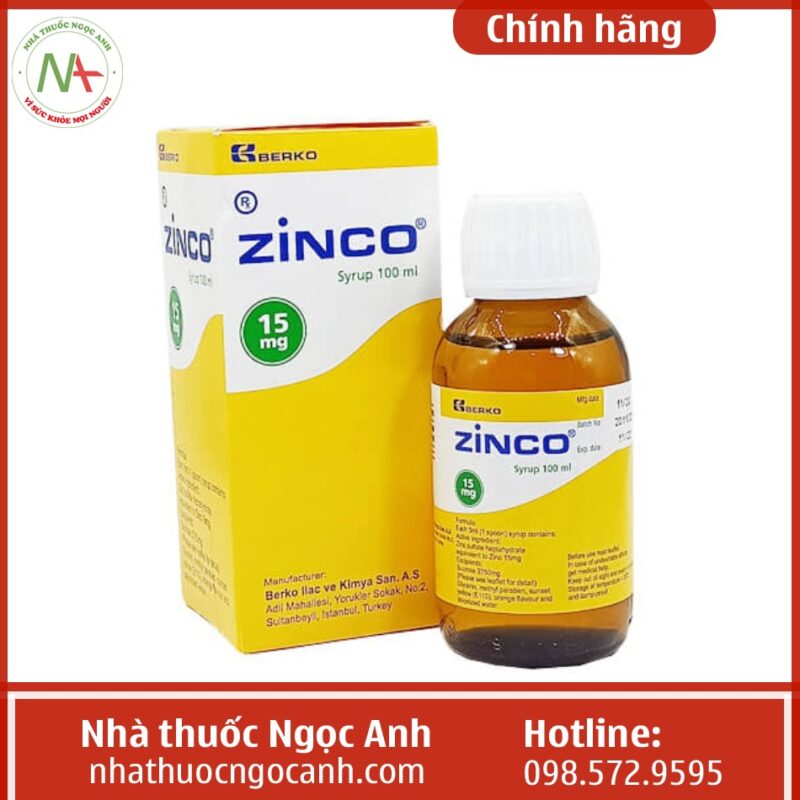 Thuốc Zinco Syrup 100ml là thuốc gì? Mua đâu? Giá bao nhiêu?