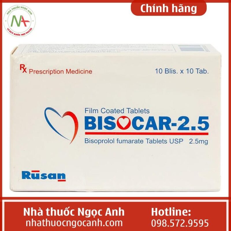 Thuốc Biocar-2.5 là gì, có tác dụng gì, giá bao nhiêu, mua ở đâu