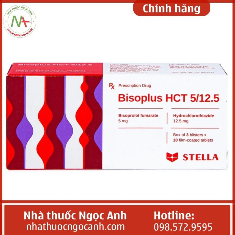 Thuốc Bisoplus HCT 5/12.5 Stella là gì, giá bao nhiêu, mua ở đâu