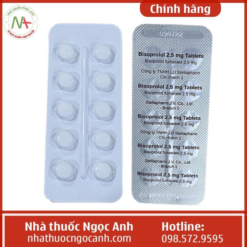 Thuốc Bisoprolol 2.5mg Tablets Stella là gì, giá bao nhiêu, mua ở đâu