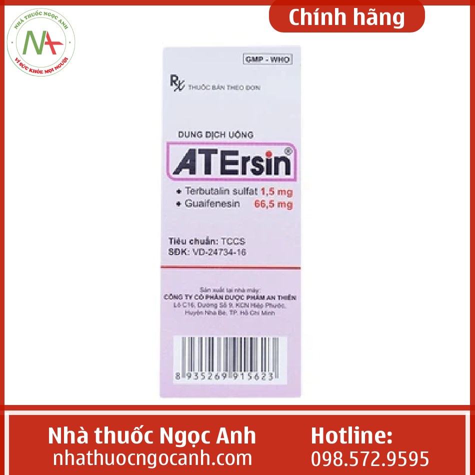Thuốc ATErsin 60ml có phải kháng sinh không? Giá bao nhiêu, mua ở đâu