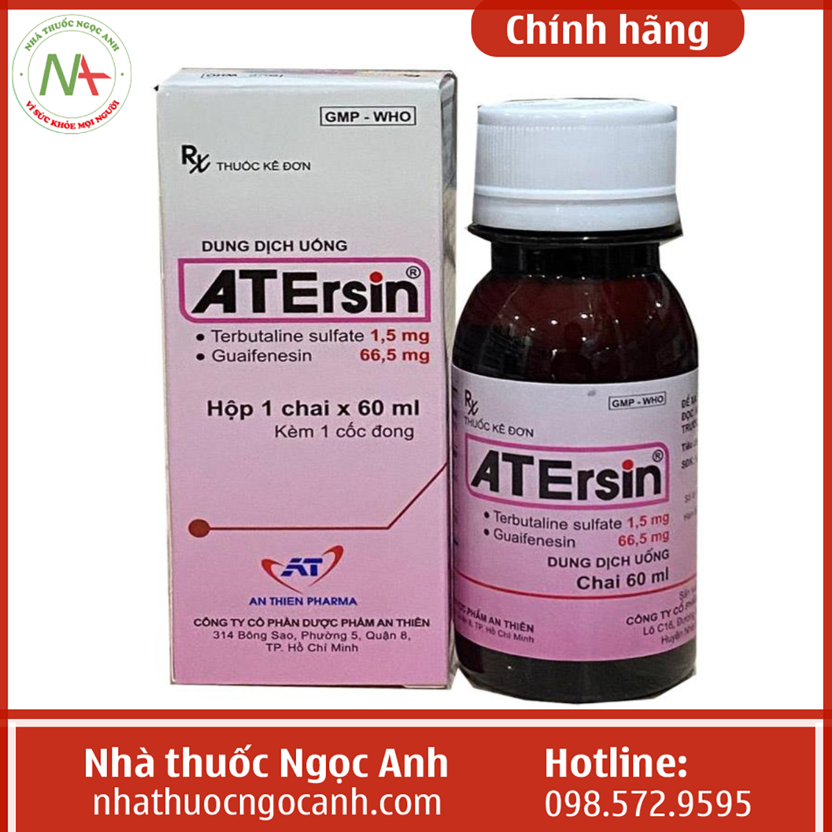 Thuốc ATErsin 60ml có phải kháng sinh không, giá bao nhiêu, mua ở đâu