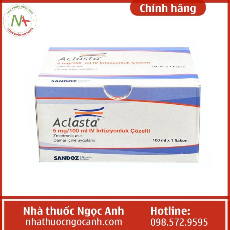 Thuốc truyền loãng xương Aclasta bao nhiêu tiền mua ở đâu, của nước nào
