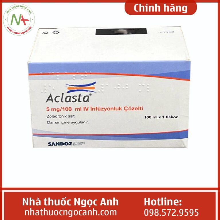 Thuốc truyền loãng xương Aclasta bao nhiêu tiền mua ở đâu, của nước nào