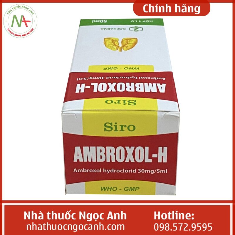 Thuốc siro Ambroxol-H 50ml có tốt không, giá bao nhiêu, mua ở đâu?