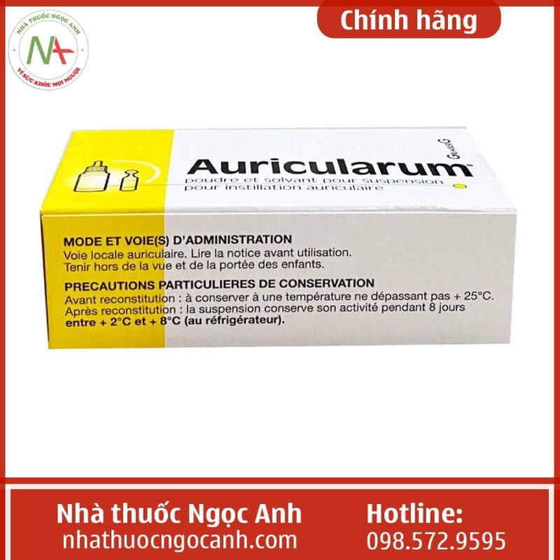 Thuốc Auricularum nhỏ tai giá bao nhiêu, mua ở đâu, tác dụng gì?
