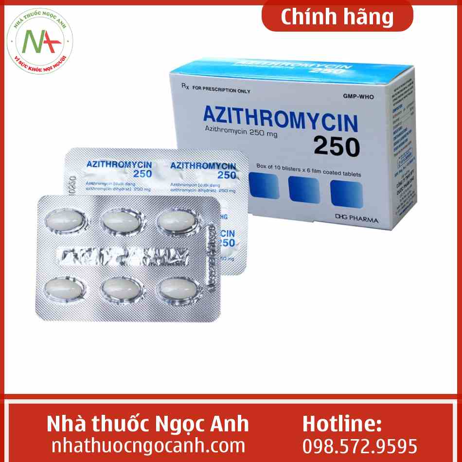 Thuốc Azithromycin 250 DHG là thuốc gì, giá bao nhiêu, mua ở đâu?