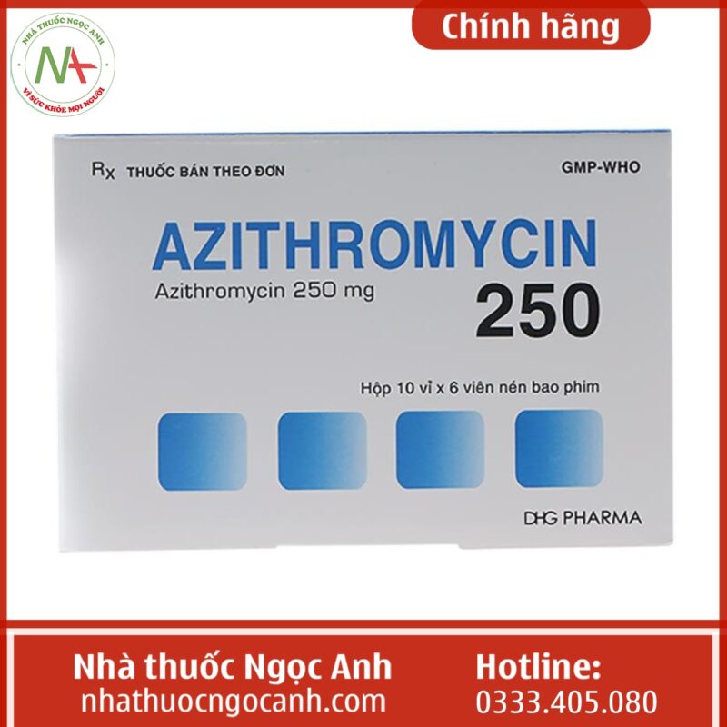 Thuốc Azithromycin 250 DHG là thuốc gì, giá bao nhiêu, mua ở đâu